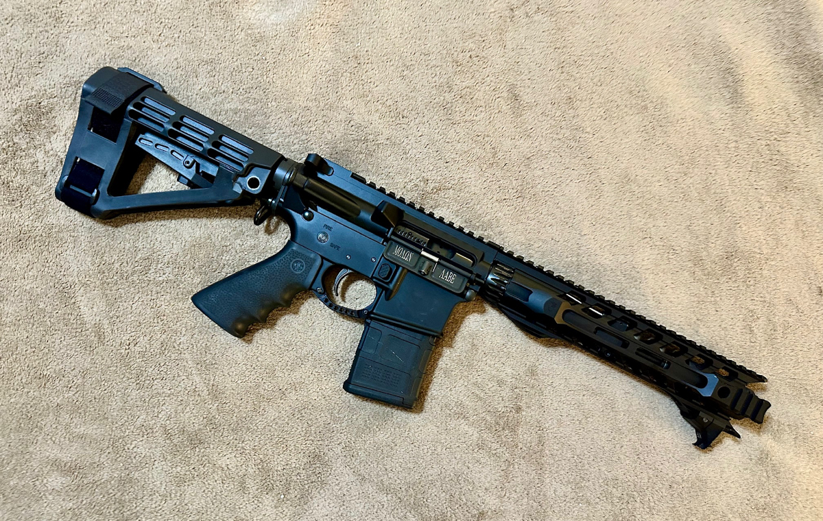 Mega Arms Gator custom AR-15 pistol 5.56NATO barely used PENNY START ...