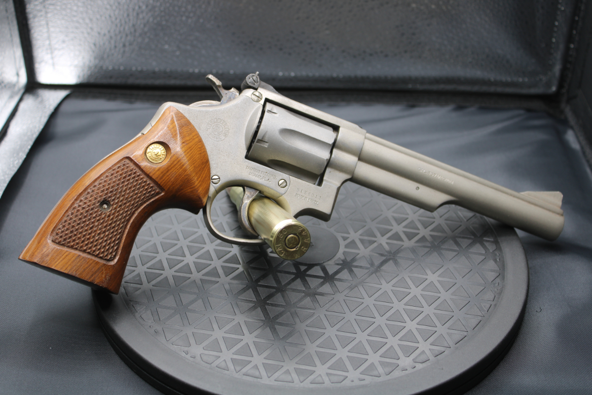 Taurus SIX INCH STAILESS REVOLVER. BEAD BLAST FINE FINISH. .357 MAG ...