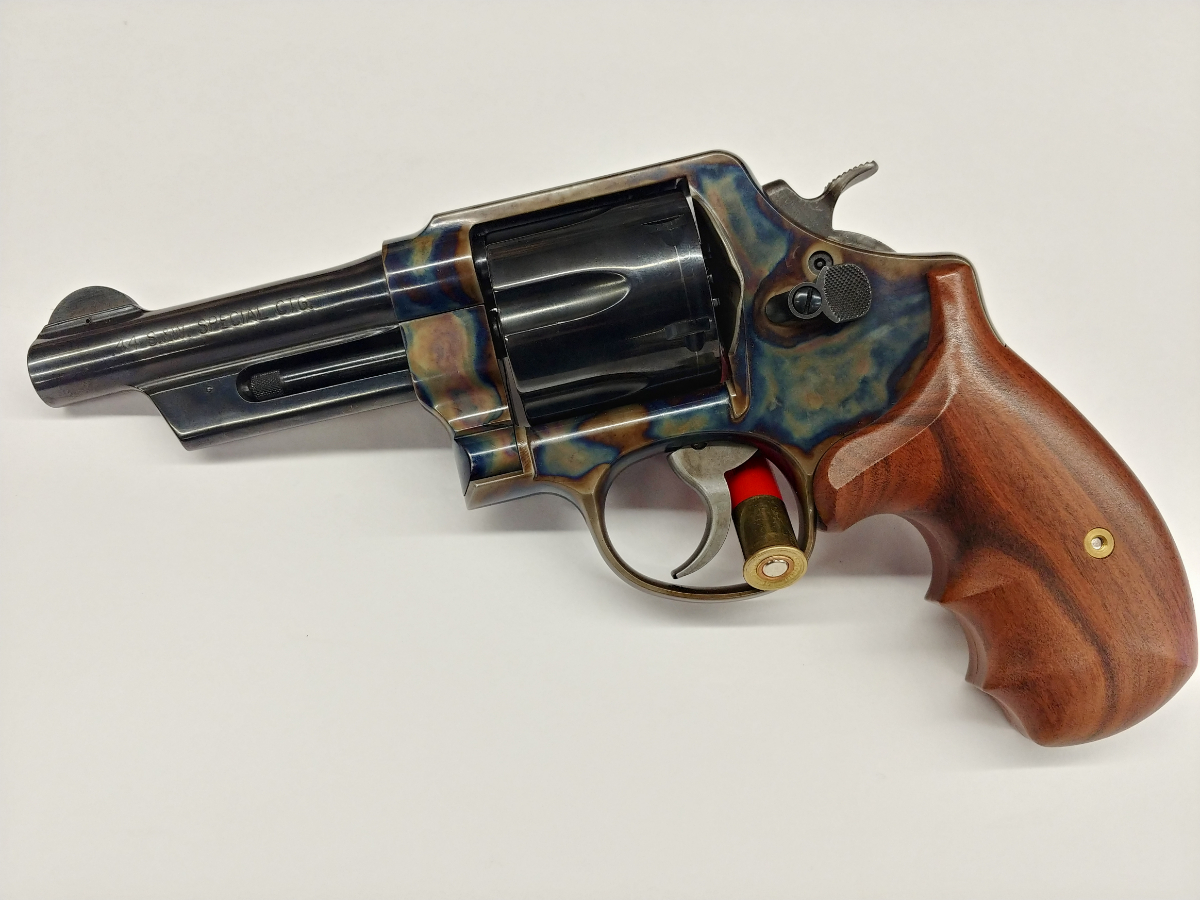 Smith & Wesson S&W Model 21-4, .44 Special, with beautiful color case ...