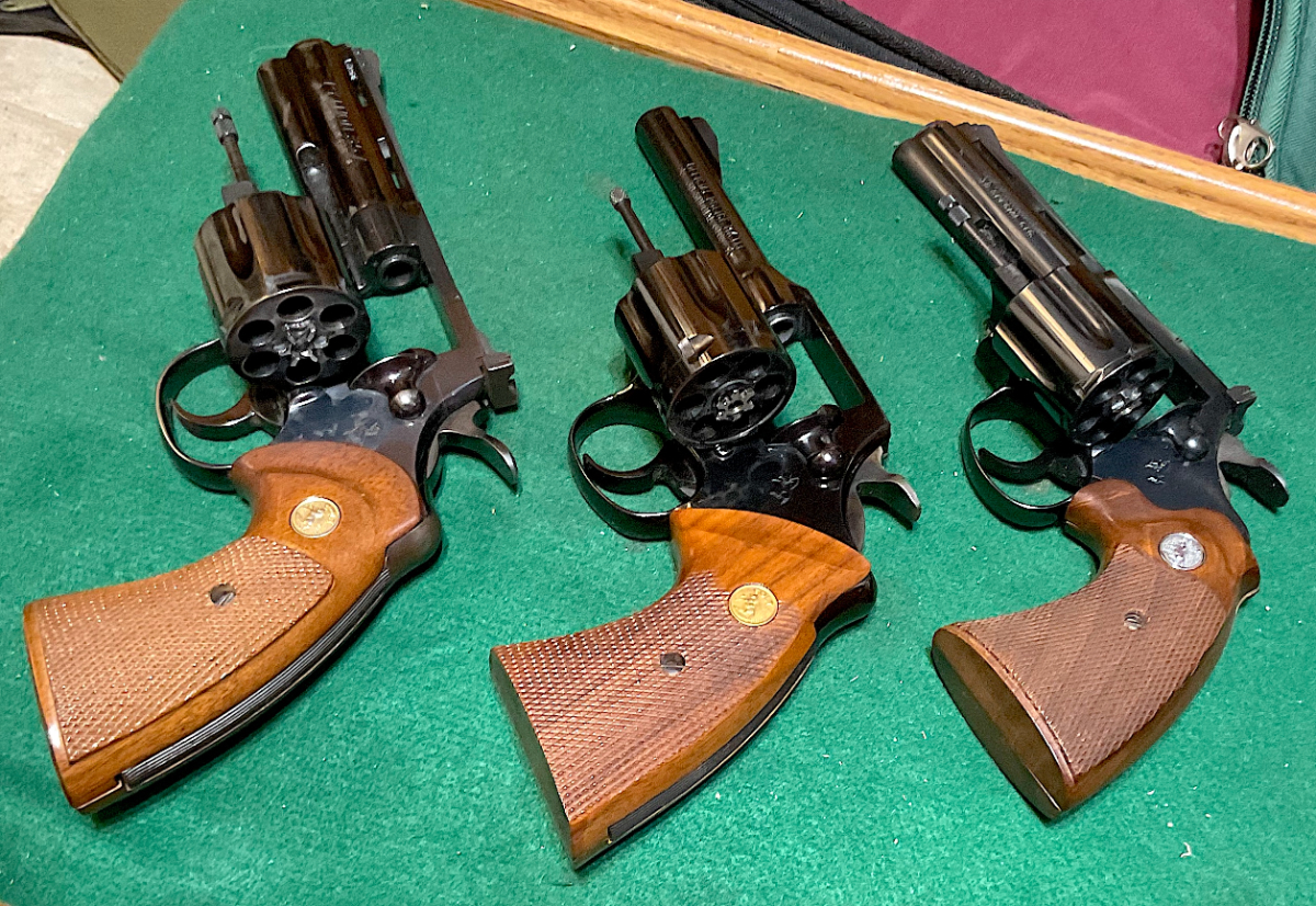 Smith & Wesson COLTS THREE (3) PYTHON DIAMONDBACK OFFICIAL POLICE All ...