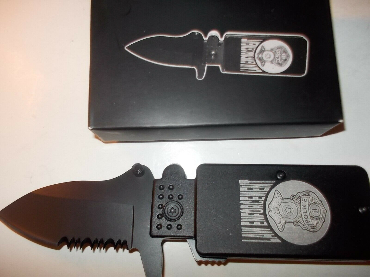 Law Enforcement 6" Overall Assisted Open Pocket BLADE-Lighter Style ...