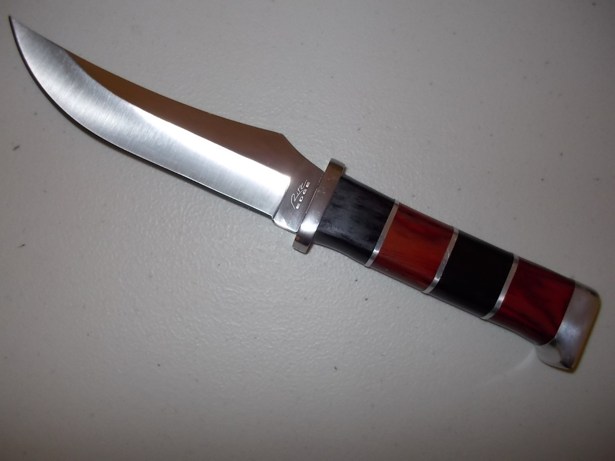 Rite Edge Premium Fixed Polish Stainless Steel Blade w/Nylon Sheath - w ...