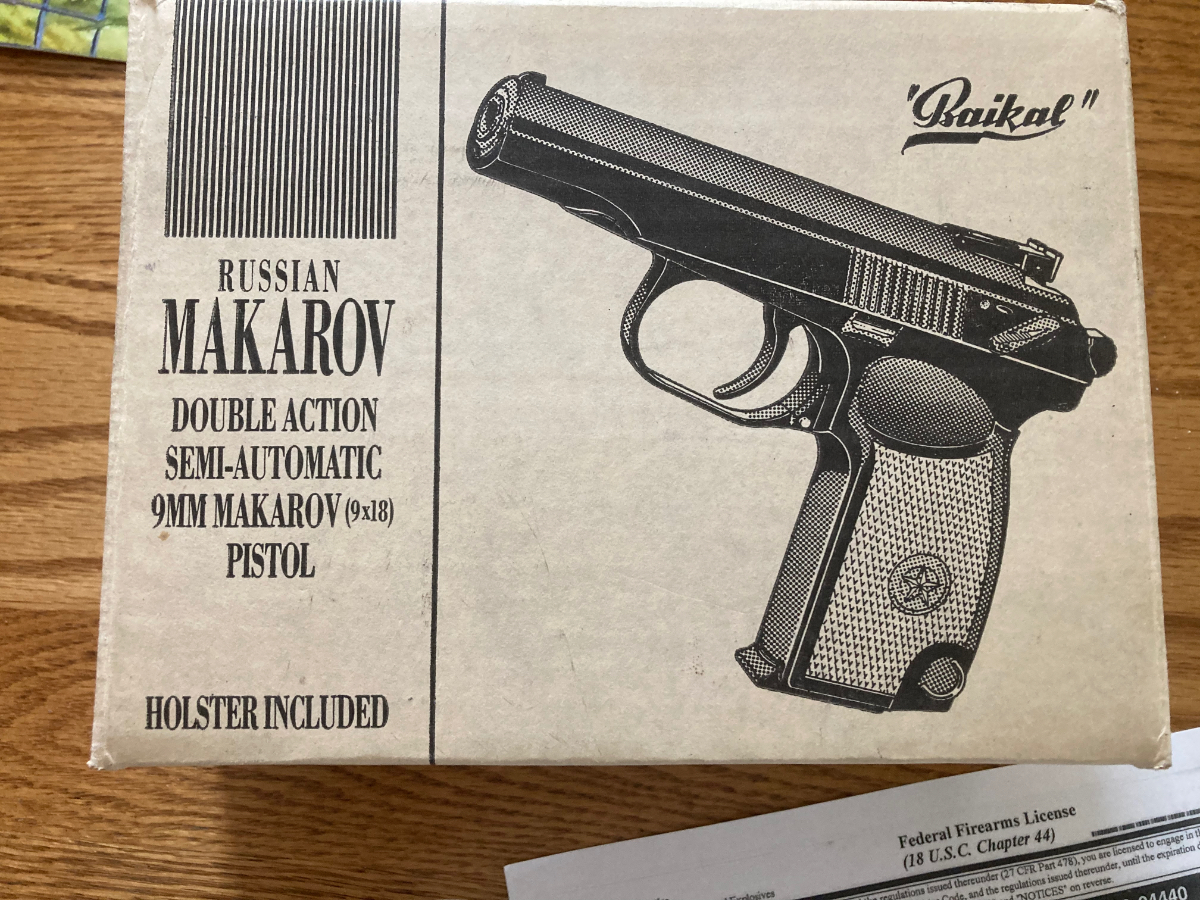 Baikal Russian Makarov Double Action 9mm Makarov 17272725 - GunAuction.com
