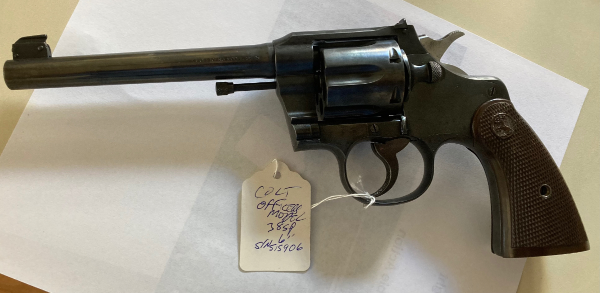 Colt Officers Model 6inch 1925 Manufactured .38 Special 17309962 - GunAuction.com