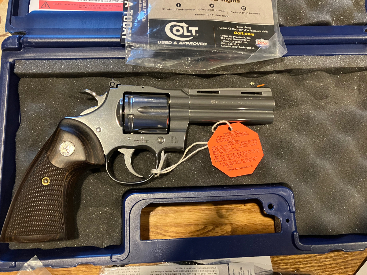 Colt PYTHON STAINLESS 4 1/2 INCH 17315149 - GunAuction.com
