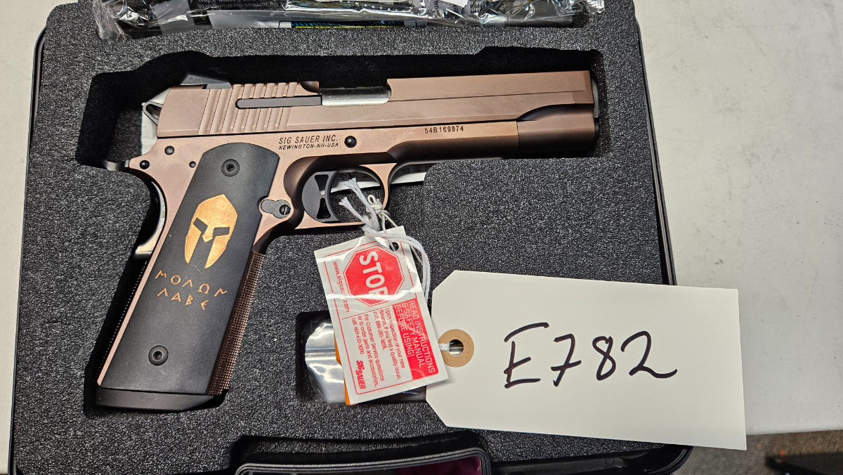SIG Sauer 1911-POLICE SEIZURE-W/MAG-AS IS-GORGEOUS-"MOLON LABE"-LIKE ...