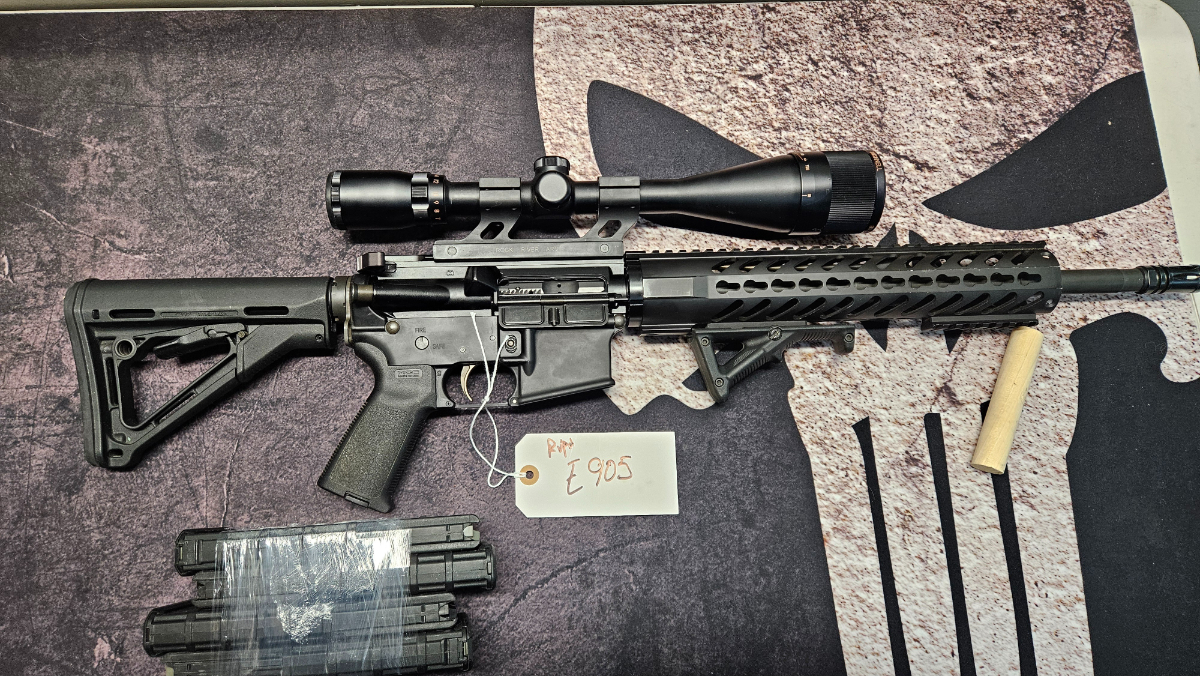 Ruger AR 556-W/BUSHNELL BANNER SCOPE & MAGS-POLICE SEIZURE-AS IS 5.56mm ...