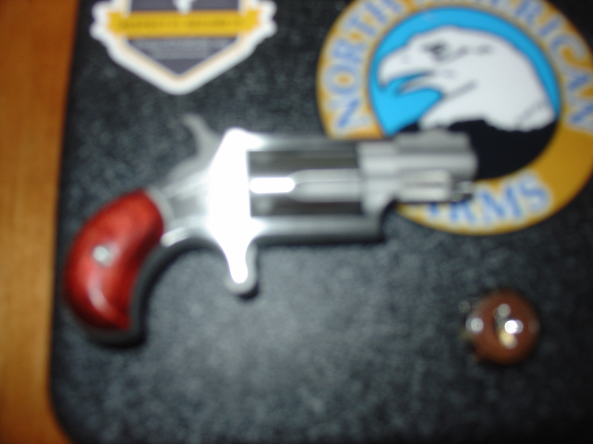 North American Arms 22LR SA 5-shot Derringer with Belt Buckle and hard ...