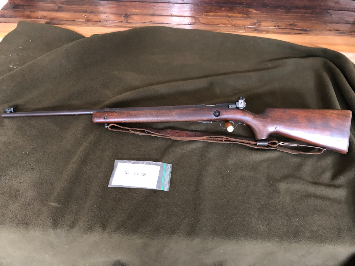 Winchester VINTAGE MODEL 75 TARGET RIFLE .22 TARGET RIFLE C S MARK ON ...