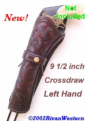 Cowboy Left hand 9 1/2 inch Crossdraw Holster 14882534 - GunAuction.com