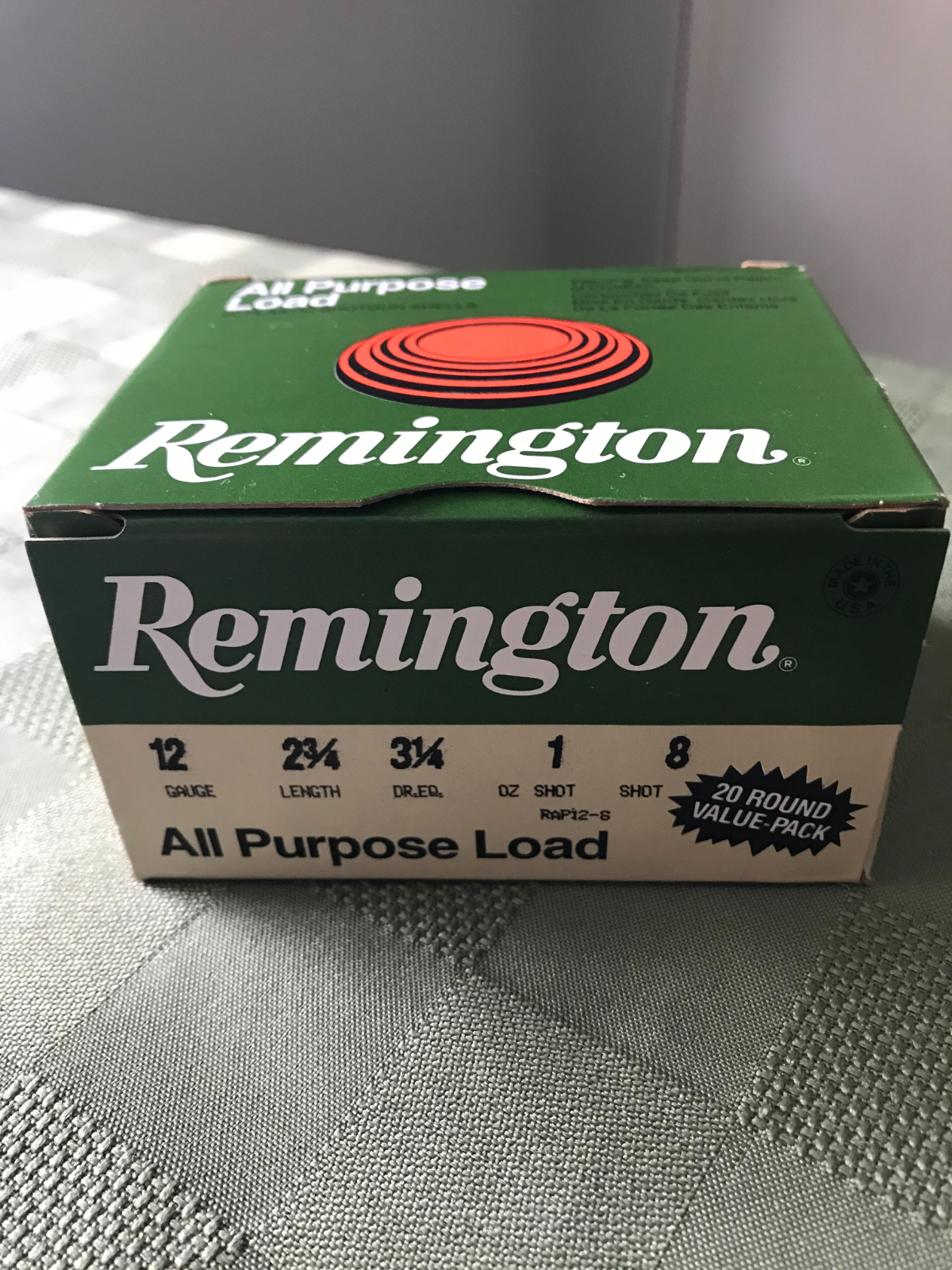 Remington 12 GA All Purpose Load Plastic Shotgun Shells 2 3/4 1 oz 8 ...