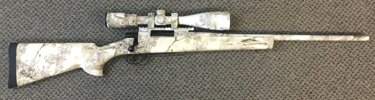 Howa Model 1500 W/Kings Snow Shadow Camo Stock & Nikko Sterling Scope W ...