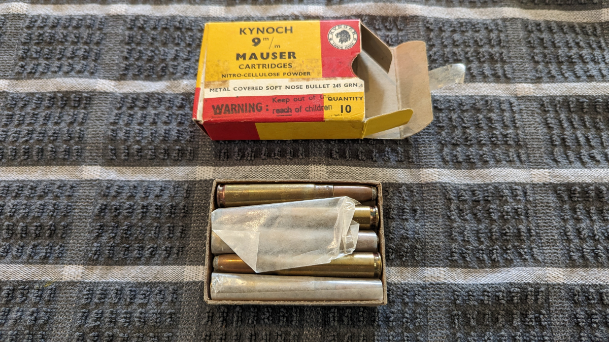 Kynoch 9mm Mauser - never fired - not reloads. 9x57mm Mauser 17274429 ...