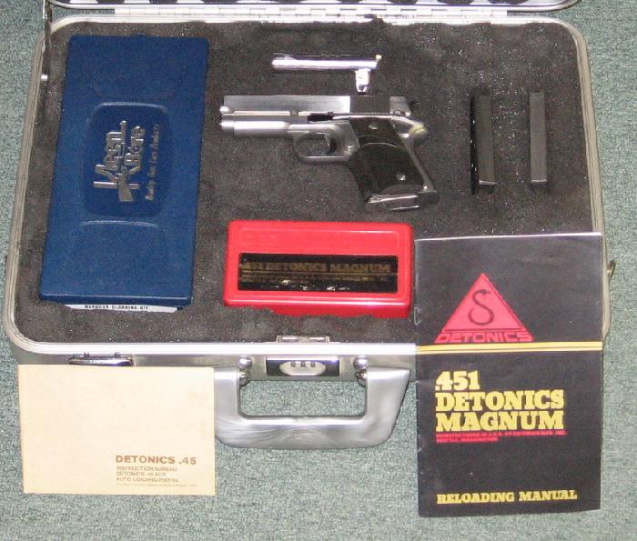 Detonics .451 Magnum & Case For Sale at GunAuction.com - 9107063
