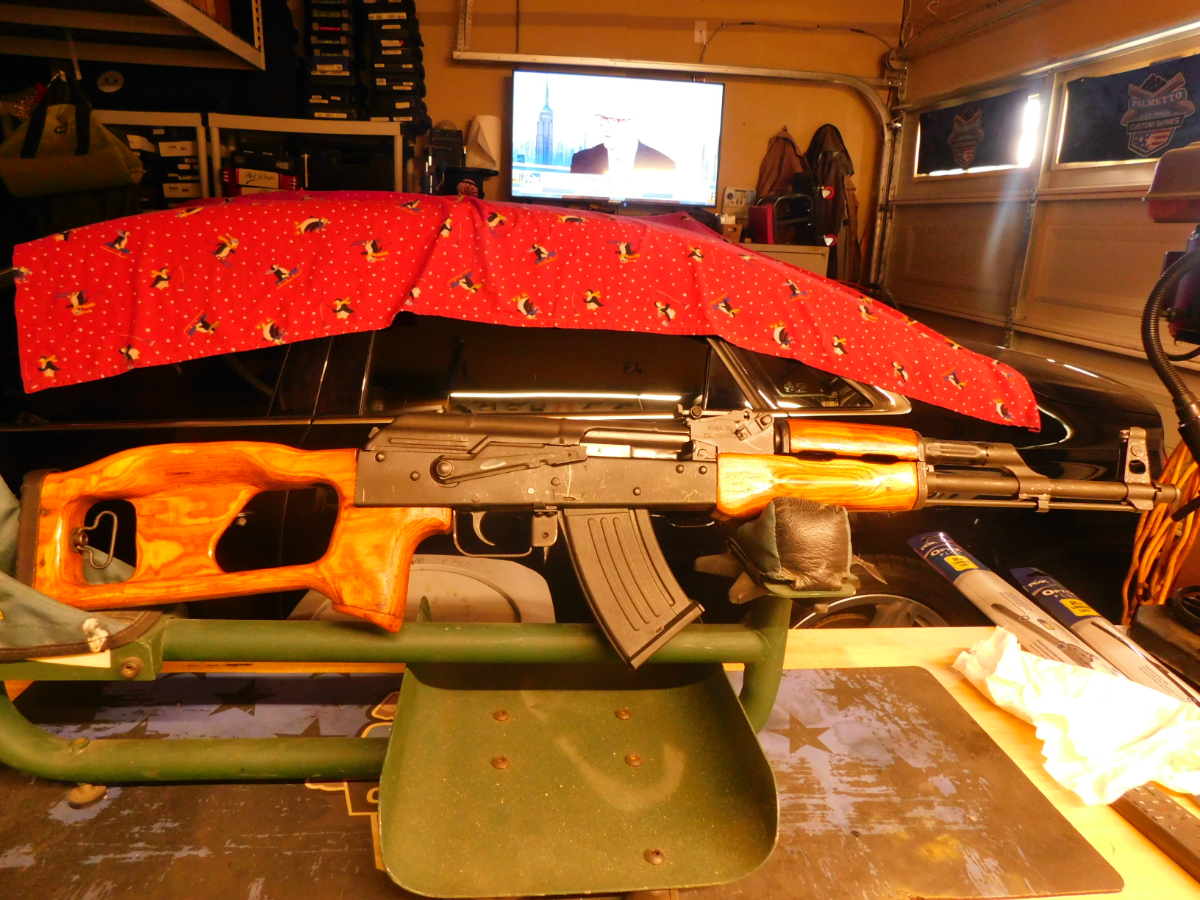 ROMANIAN WASR 10, AK47, ROMARM/CUGIR MADE IN ROMANIA, 7.62X39, SIDE SCOPE MOUNT, CLEANING ROD ...