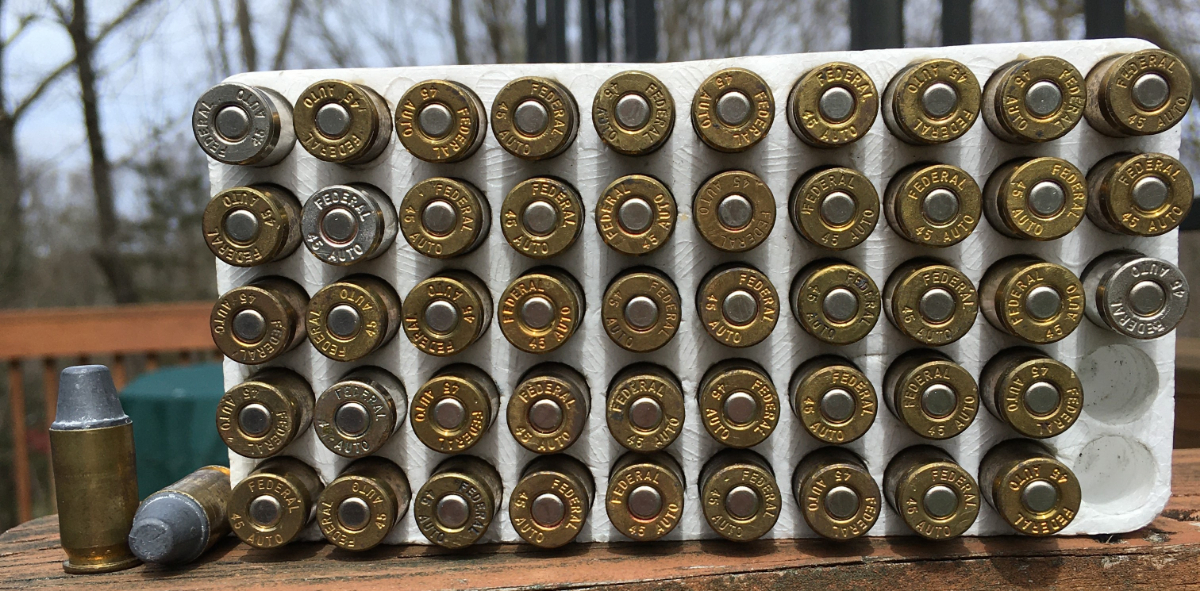 Handloaded Ammo - .45 ACP - 300 rounds - 200 grain - Lead Semi ...