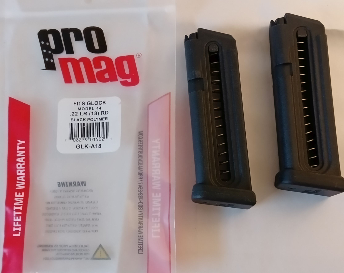 Lot 2 ProMag .22 LR 18-Round Magazine for Glock 44 Pistols 17237502 ...