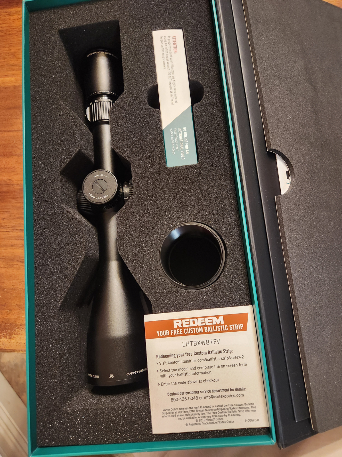 Vortex Optics Vortex Razor HD LHT FFP 4.5-22X50mm 17371592 - GunAuction.com