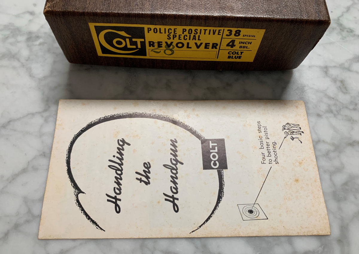 Colt 1968 Police Positive 38 Special W/ 4" Barrel & Original Box .38 ...